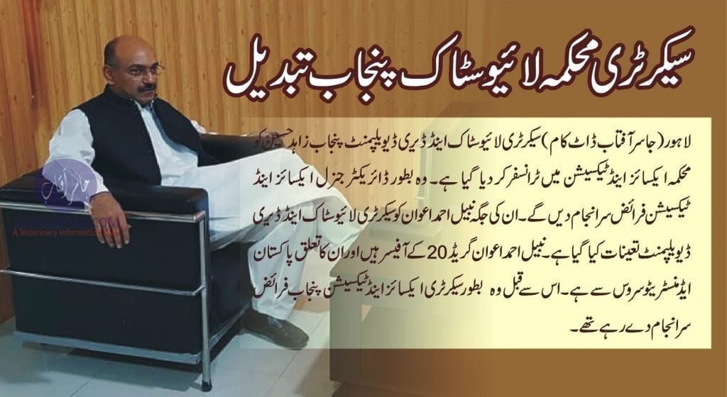 New Secretary Livestock | Nabeel Awan Secretary Livestock